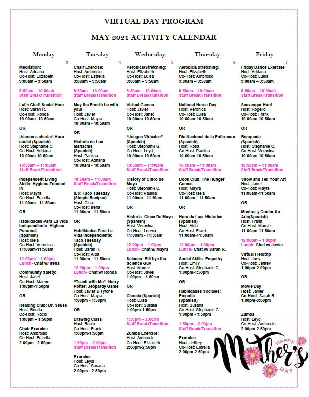 Virtual Day Program - New Horizons